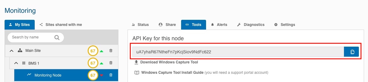 Finding your API key (Visual BACnet) – Optigo Networks